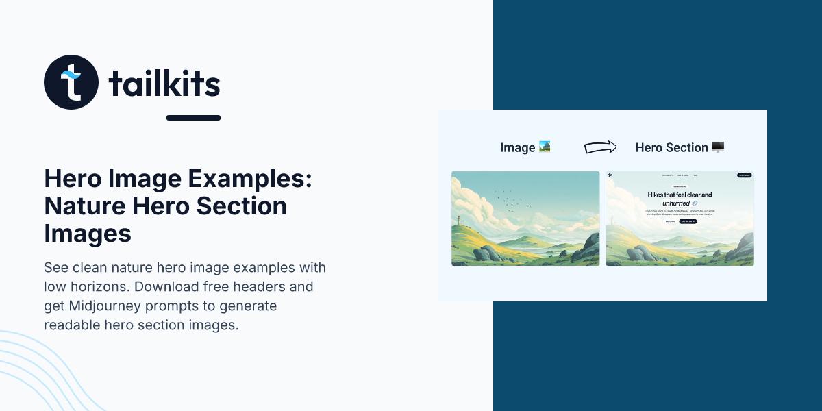 Hero Image Examples: Nature Hero Section Images | Tailkits