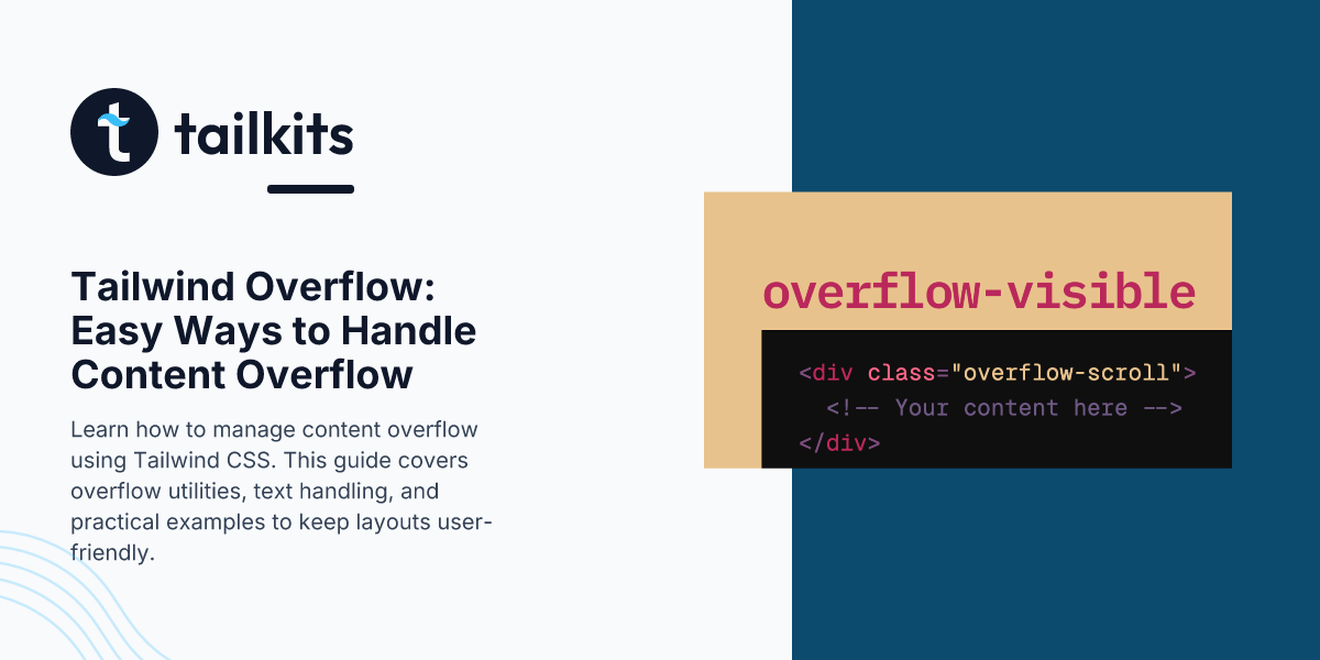 Tailwind Overflow Easy Ways To Handle Content Overflow Tailkits
