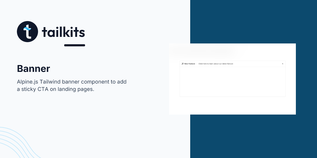 Tailwind Banner Component | Tailkits