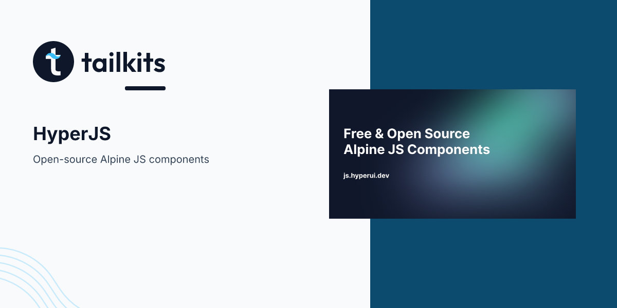 HyperJS – Lightweight, Modern Alpine.js UI Toolkit | Tailkits