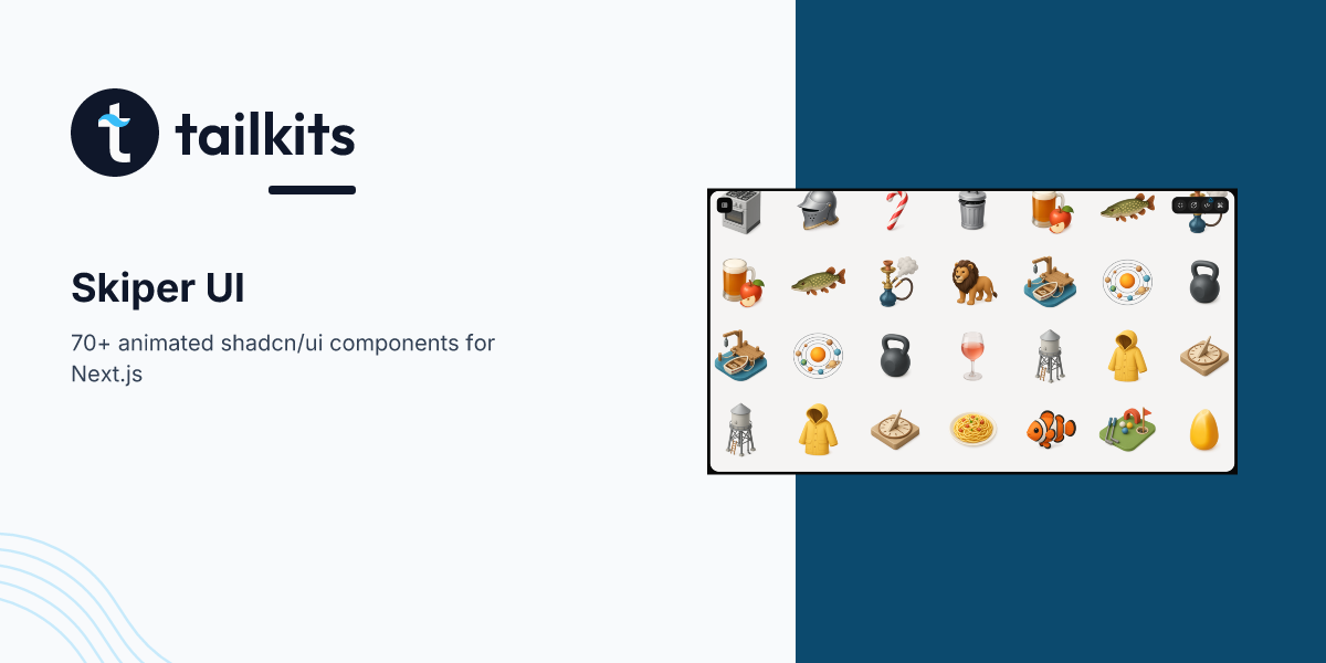 Skiper UI: Animated React Components for shadcn/ui | Tailkits