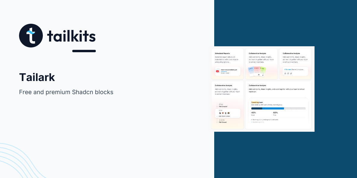 Tailark Quartz | Tailwind & Shadcn Sections | Tailkits