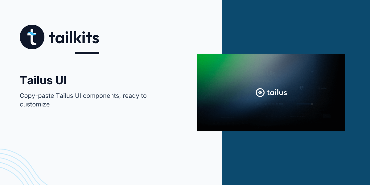 Tailus UI Bundle – Ready-Made Tailwind CSS Components | Tailkits