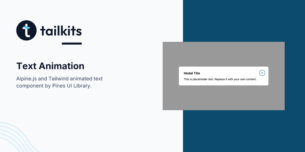 Alpine Text Animation Component | Tailkits