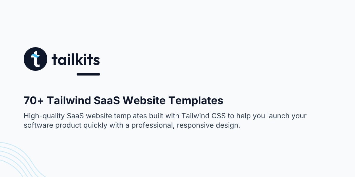 70+ Tailwind SaaS Website Templates | Tailkits