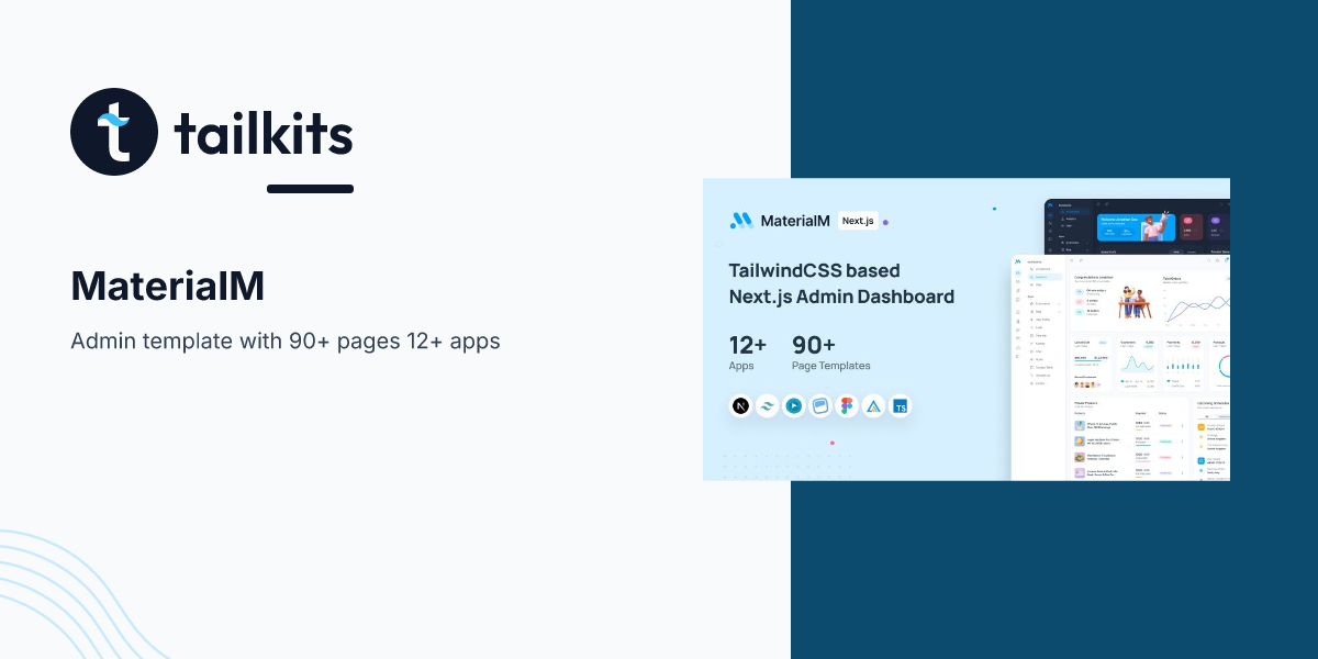 MaterialM Tailwind Next Js Dashboard Template | Tailkits
