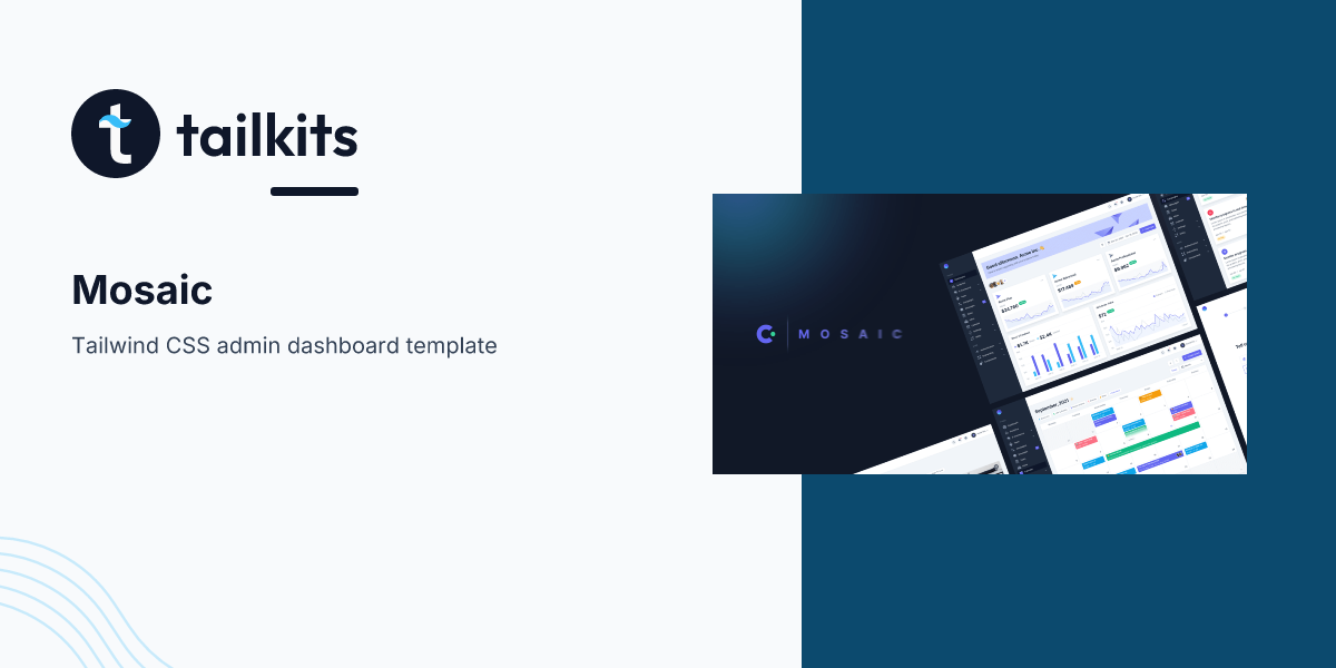 Mosaic: Tailwind CSS Admin Dashboard | Tailkits