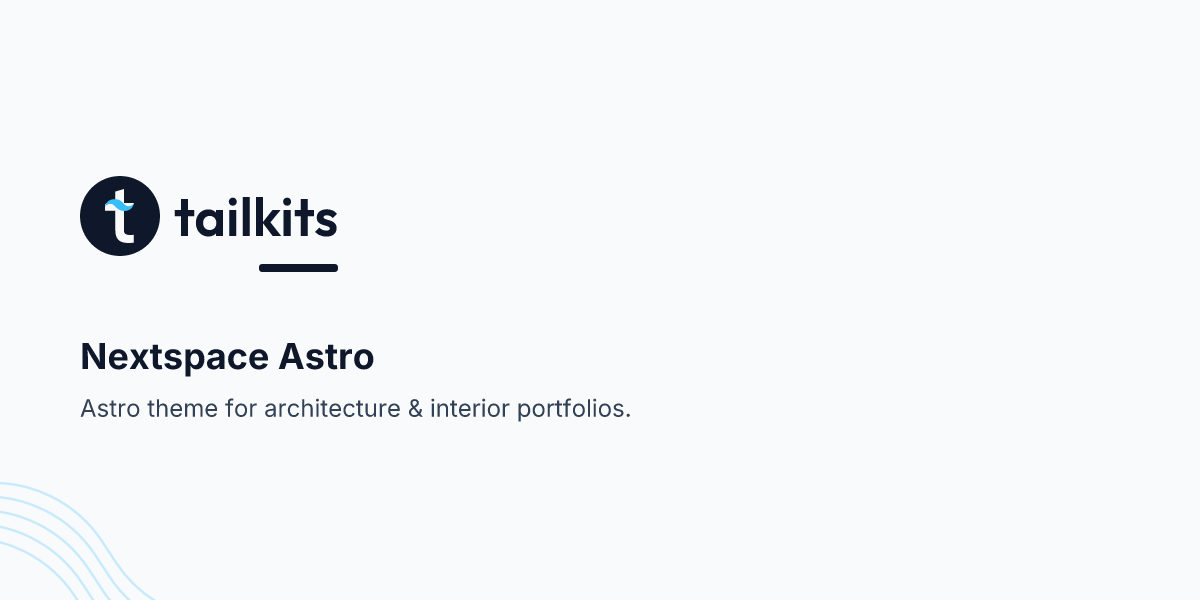 Nextspace Astro: Architecture & Interior Portfolio Theme | Tailkits