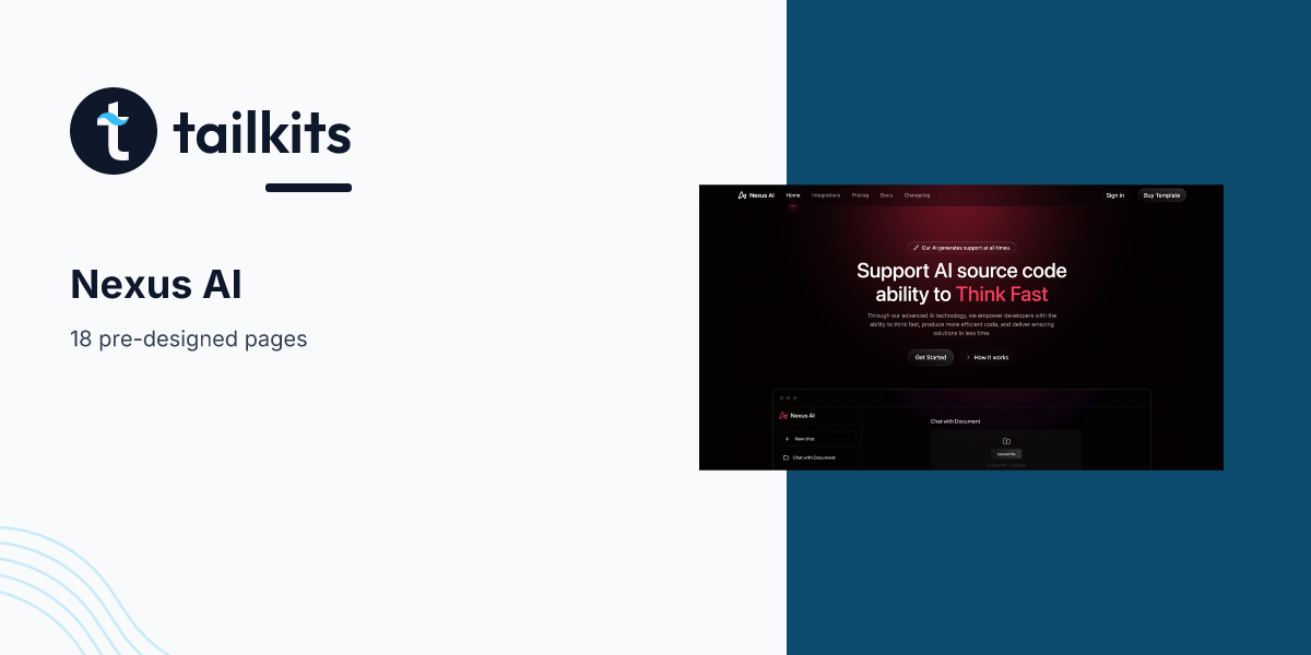 Nexus AI: Premium AI & Nuxt Template | Tailkits