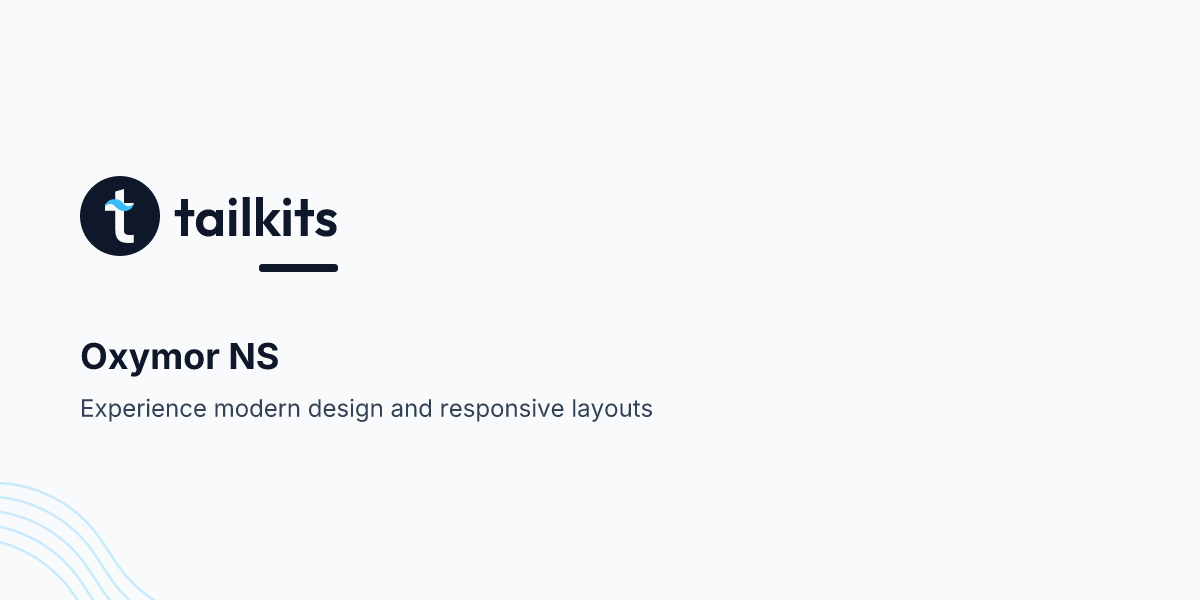 Oxymor NS: Sleek SaaS Landing Page Template | Tailkits