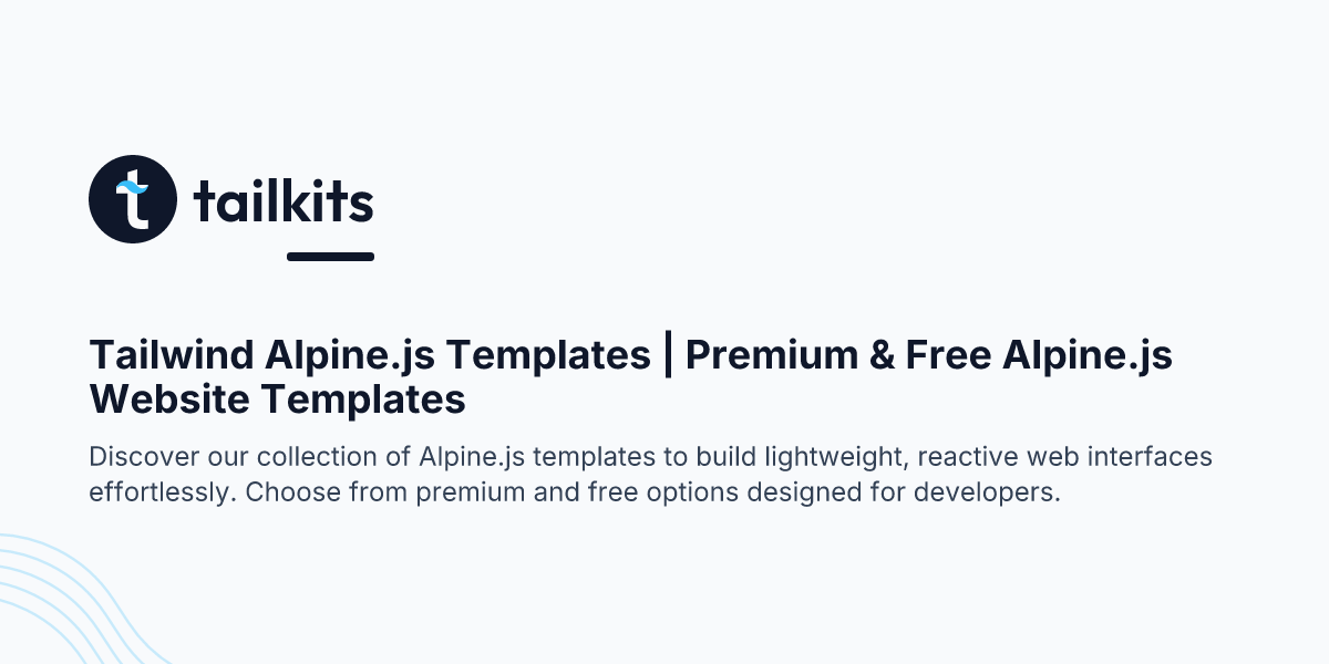 Tailwind Alpine.js Templates | Premium & Free Alpine.js Website ... Tailwind Alpine.js Templates | Premium & Free Alpine.js Website ...
