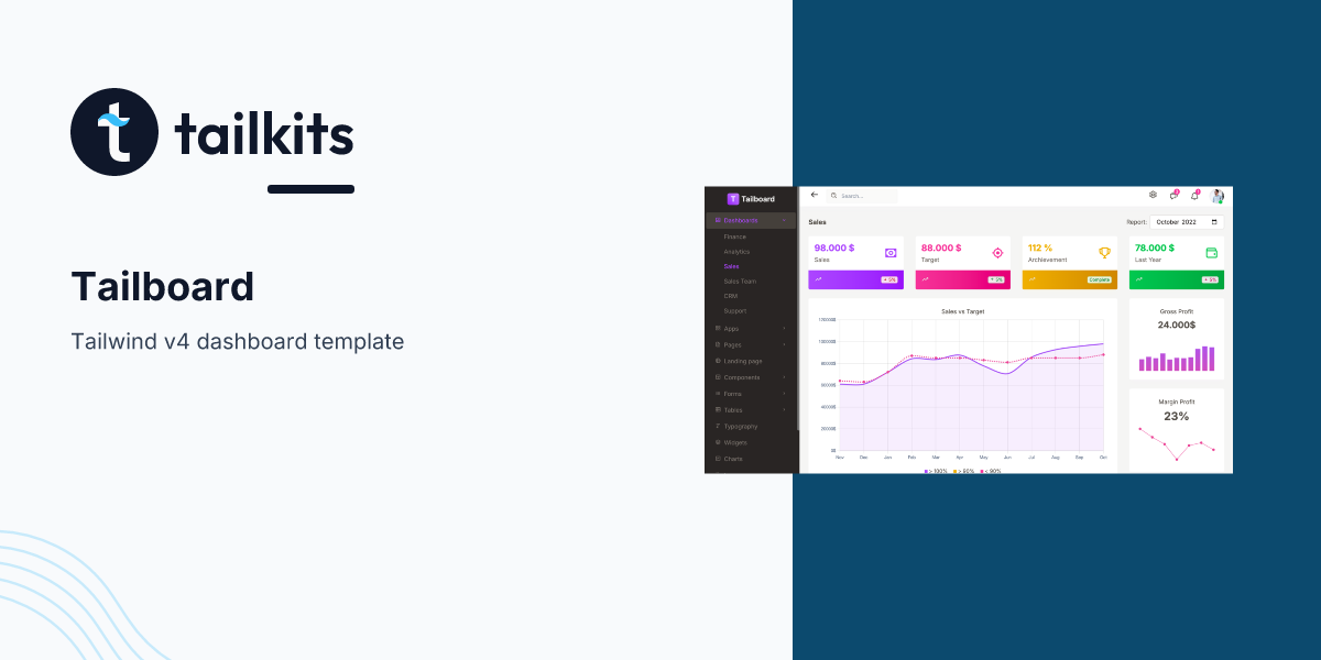 Tailboard: Modern Dashboard Template with Tailwind CSS & Alpine.js ...