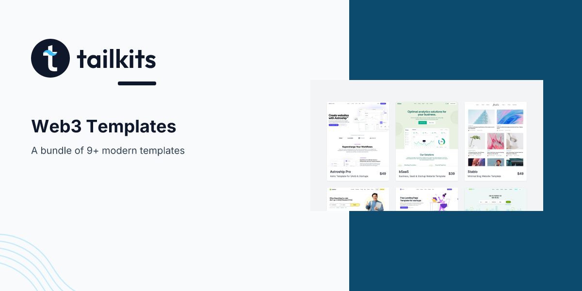 Web3 Template Bundle – Tailwind Web Templates | Tailkits