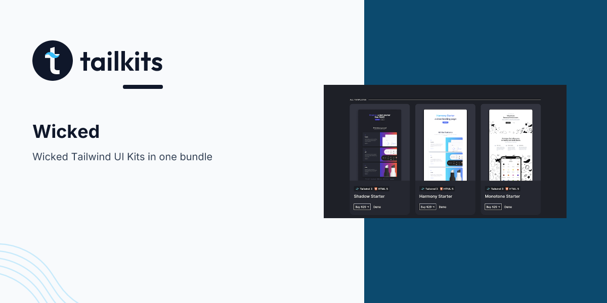 Wicked Templates | Tailkits