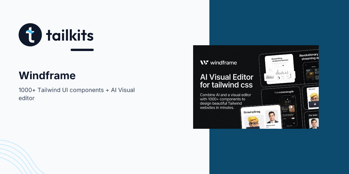 Windframe UI Templates | Full Pages & Blocks | Tailkits