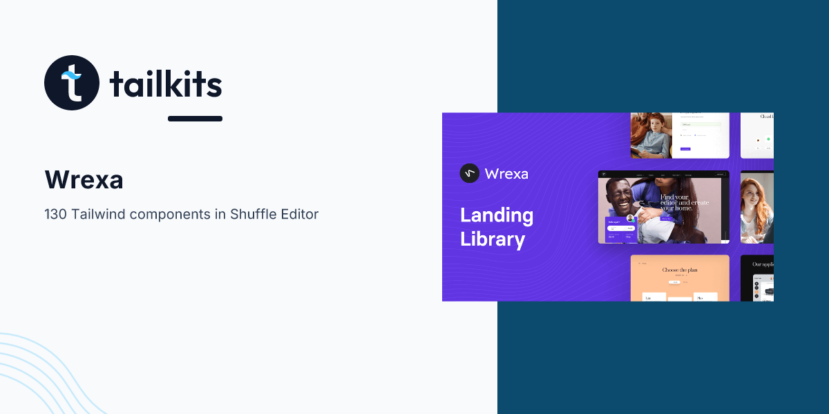 Wrexa: Tailwind UI Kit with Code Editor | Tailkits