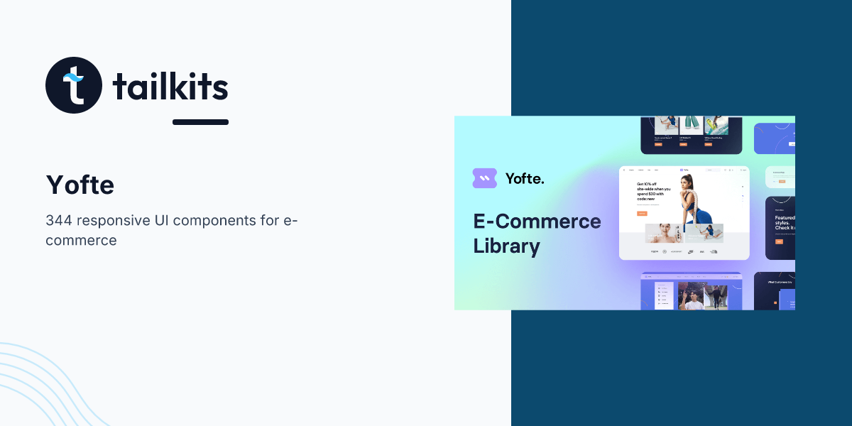 Yofte Tailwind E-commerce UI Components | Tailkits