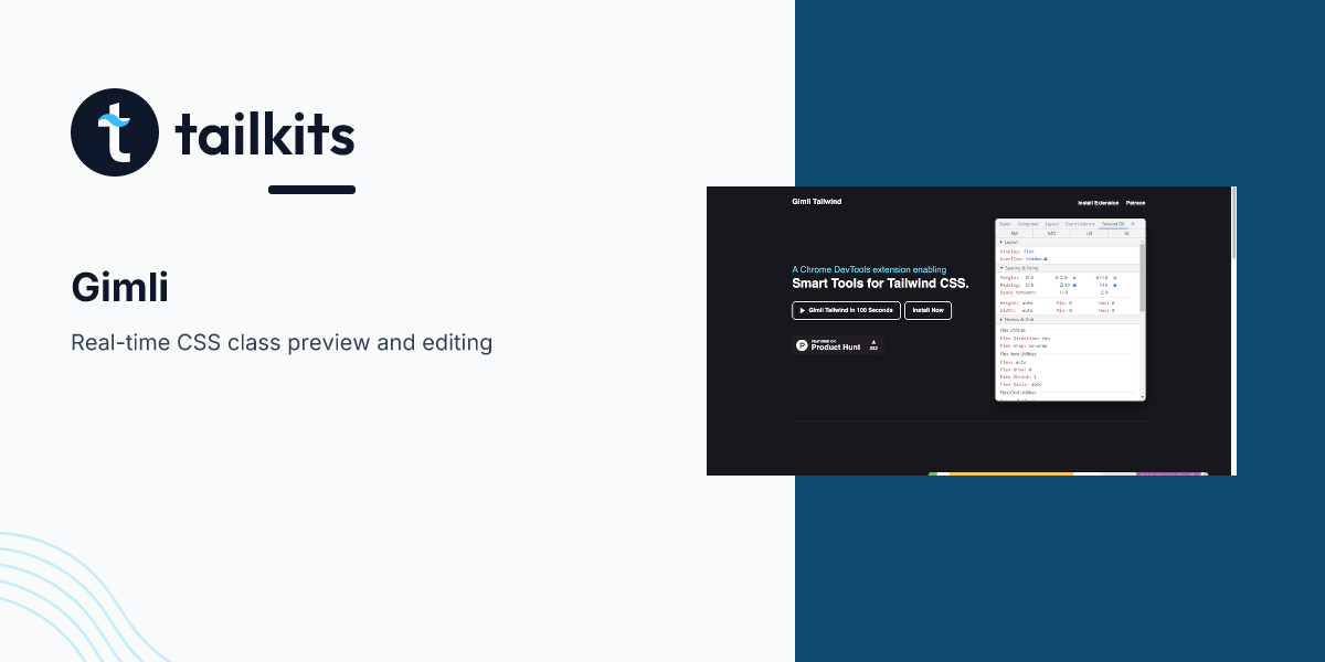 Gimli: Visual DevTools for Tailwind & Bootstrap | Tailkits