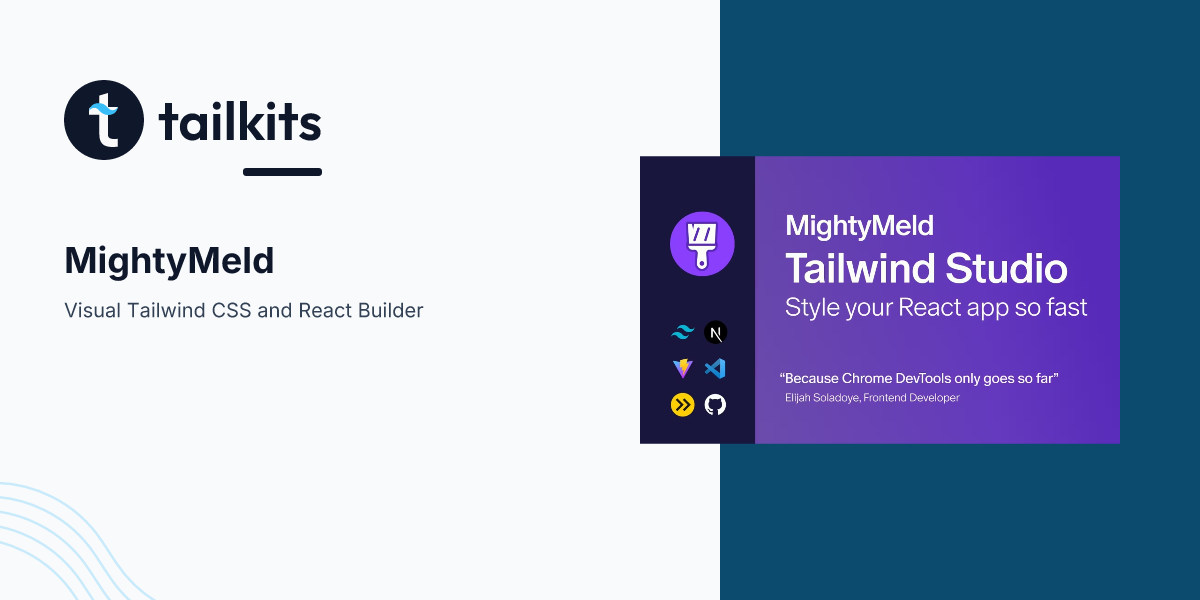 MightyMeld for Tailwind CSS & React UI Studio | Tailkits