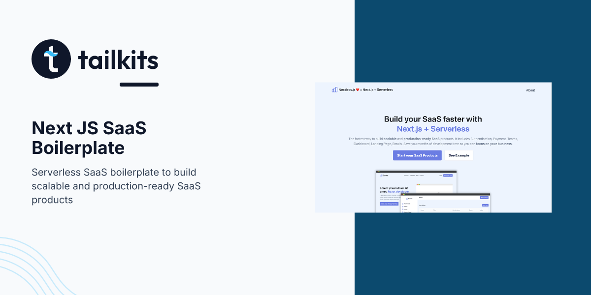 Next JS SaaS Boilerplate | Tailkits