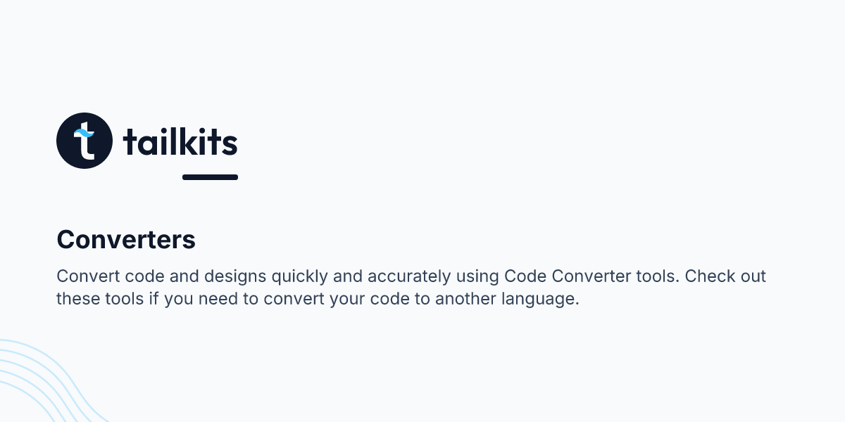 Converters | Tailkits
